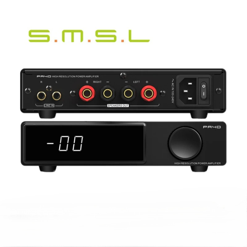 in stock SMSL PA40 Digital Power Amplifier MA5332 Bass Treble ...