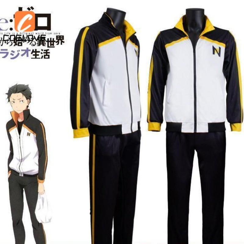 Anime RE ZERO Natsuki Subaru Cosplay Clothing Full Set Costume ...