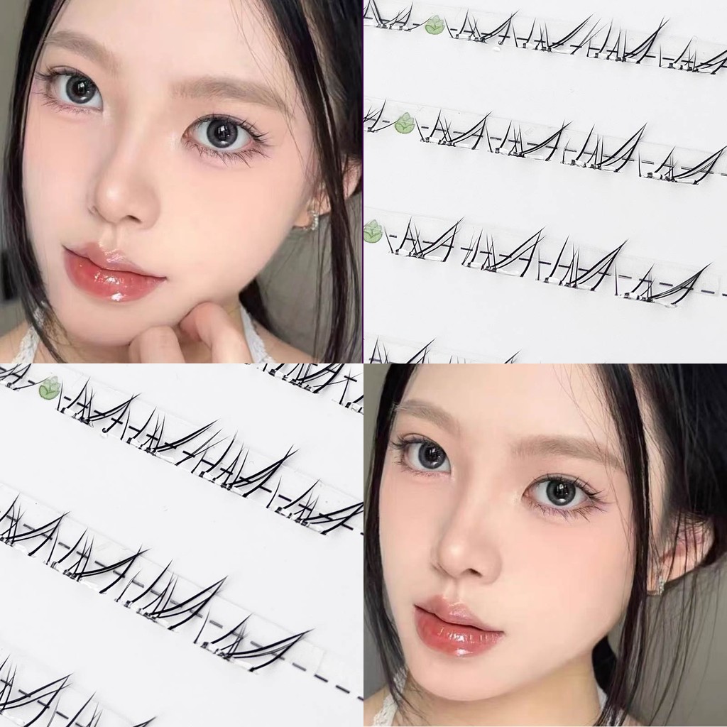 Ineyoo Natural Non Gel Eyelashes, High-quality Transparent Stems ...