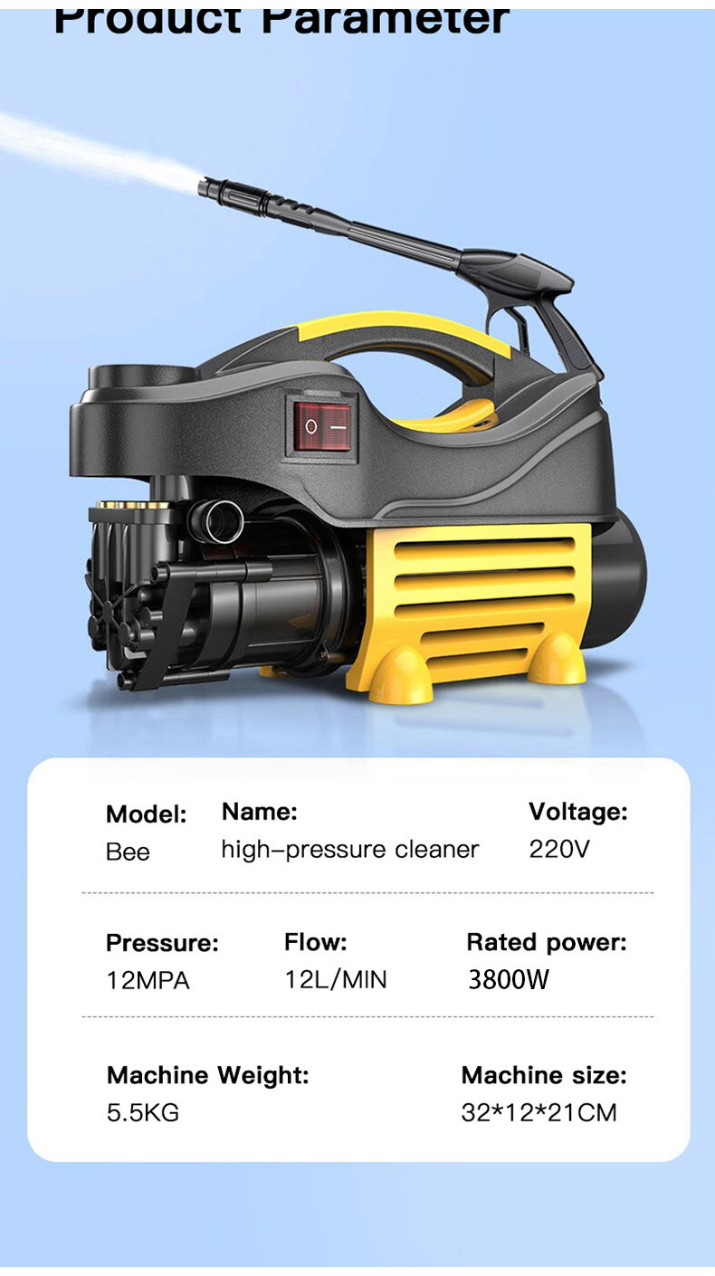 Water Jet HighPressure Car Wash Machine Car Wash Home Cleaner SprayerMesin Basuh Kereta High ...