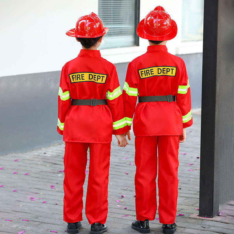 BC Occupation Bomba Costume Kids Fireman Children's Firefighter Play ...