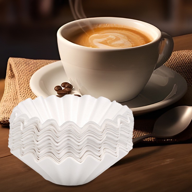 50 Pcs Set Coffee Filter Paper - Disposable, Environmentally Friendly ...