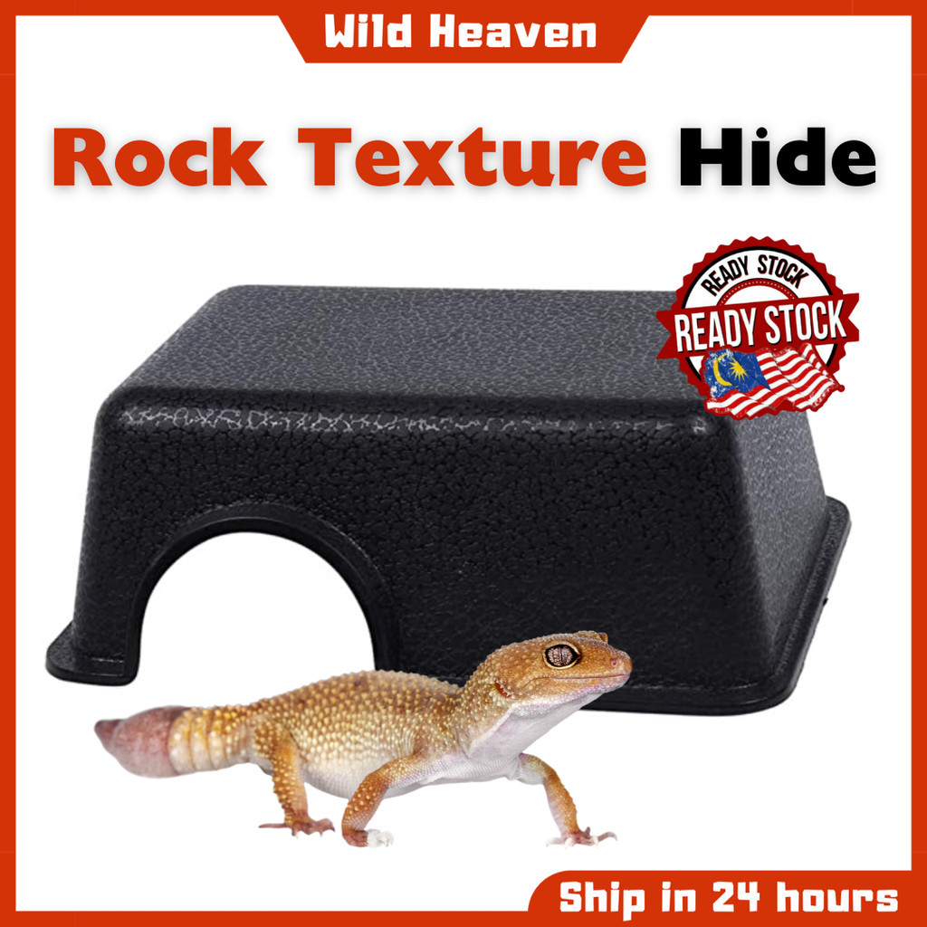 Reptile Hideout Box Small Animal Hide Cave for Snakes Lizards Leopard ...
