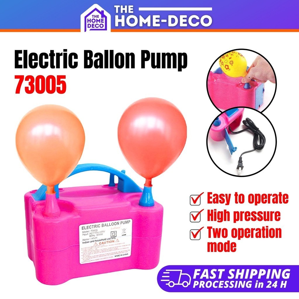 73005 Electric Balloon Pump Nozzle Portable Inflator High Speed Air ...