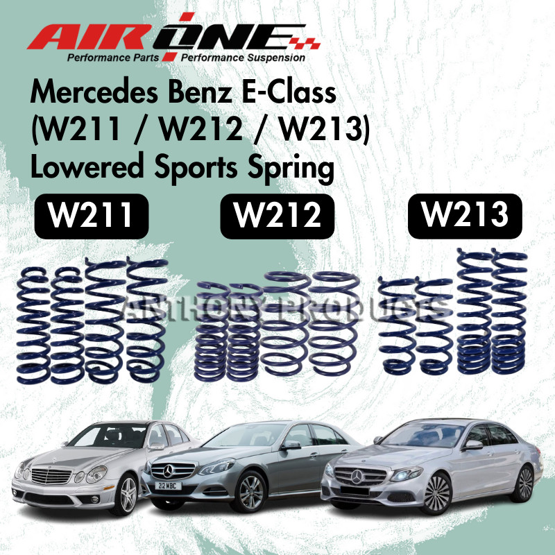 AIRONE Mercedes Benz E-Class W211 W212 W213 Lowered Height Sport Spring ...