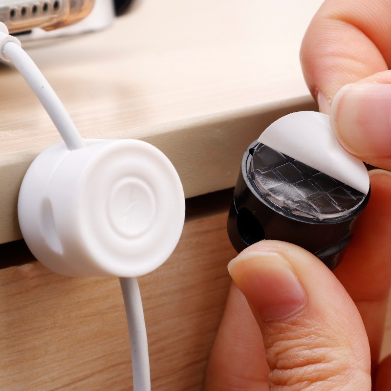 Magnetic Phone Cable Clips - Portable, Self-adhesive - Under Desk ...