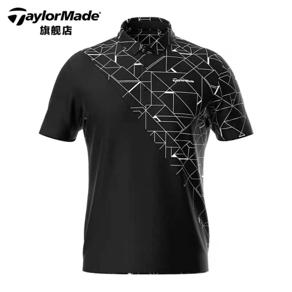 Taylormade Golf Men's Fashion Sports Golf Breathable Short-Sleeved Polo ...