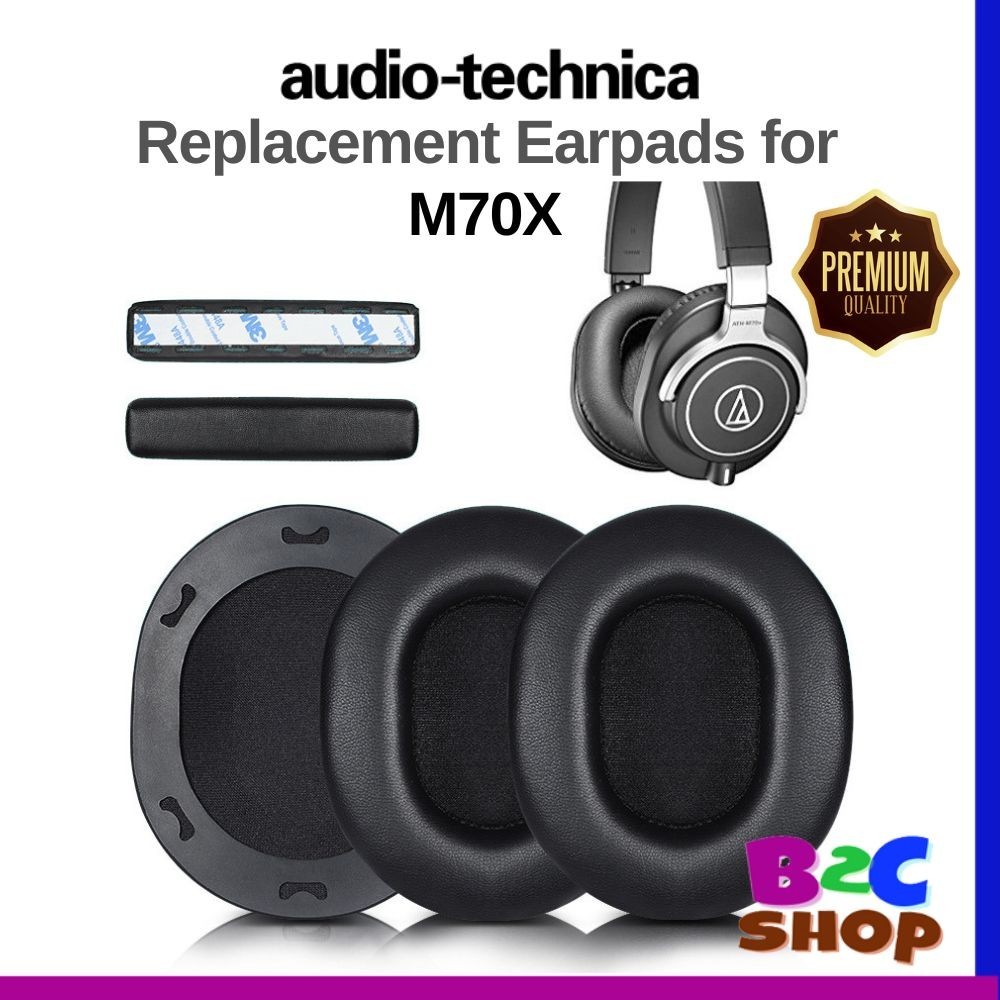 🔥𝗥𝗘𝗔𝗗𝗬 𝗦𝗧𝗢𝗖𝗞🔥 1 Pair Audio Technica ATH-M70X M70 Headphone Headband ...