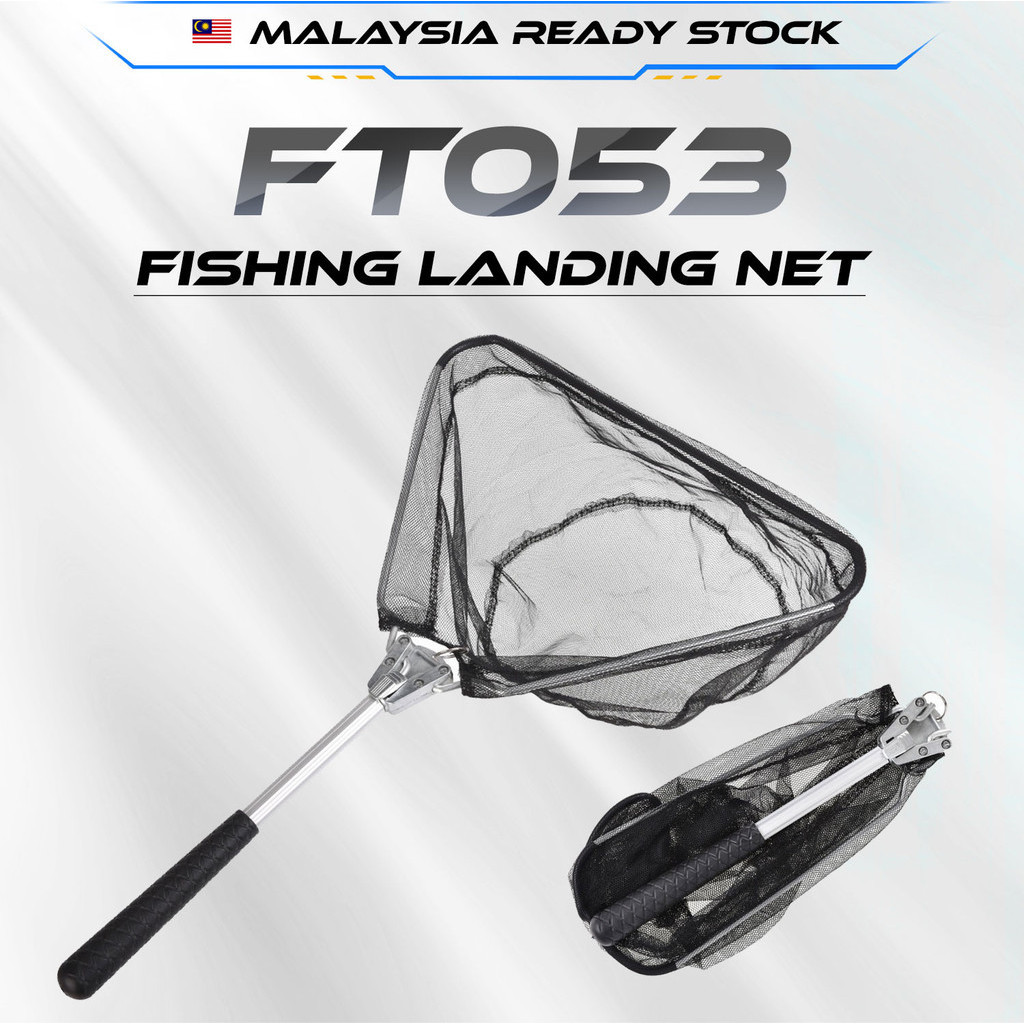 【MR.T】50/150/210cm Jaring Tangkap Ikan Foldable Aluminium Alloy Fishing ...