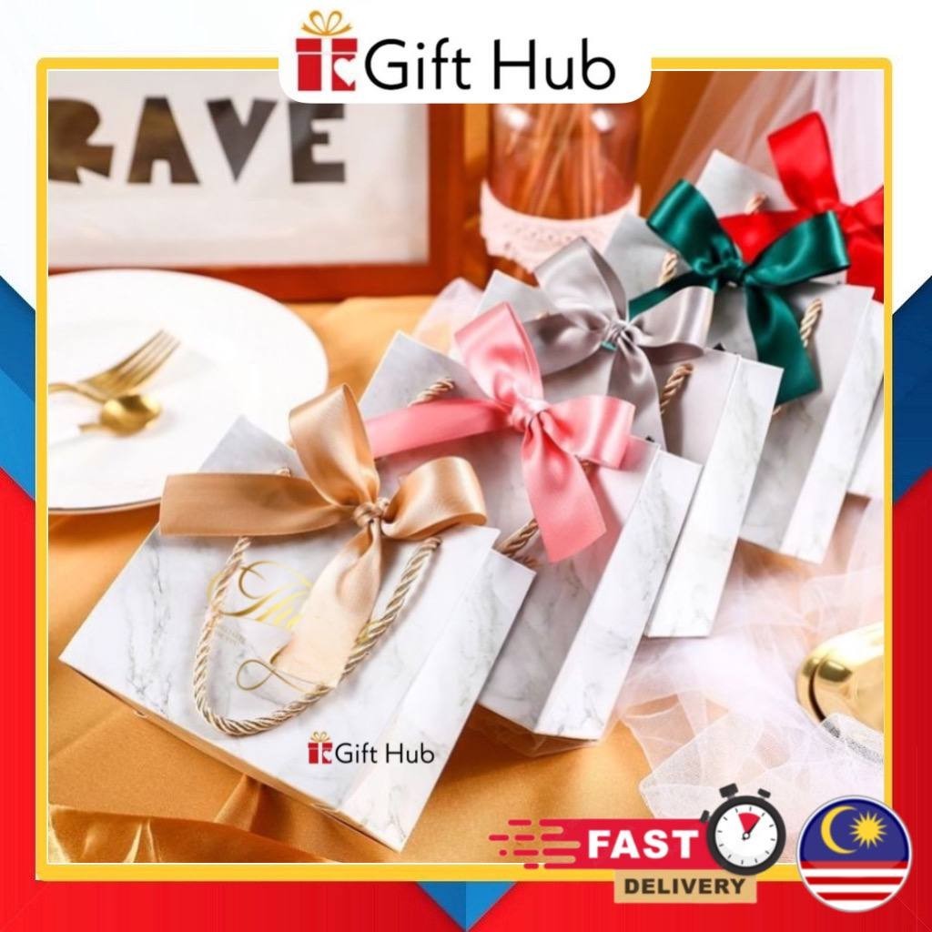 GIFTHUB | ROXEL BIG TQMWHITE VIP Ribbon Bag Box With String Doorgift ...