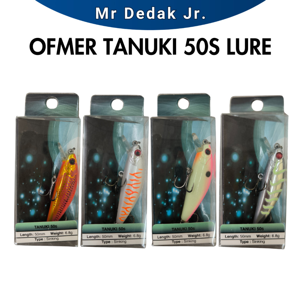 OFMER TANUKI 50S LURE | UMPAN IKAN | IKAN EMAS | IKAN PUTIH | Shopee ...