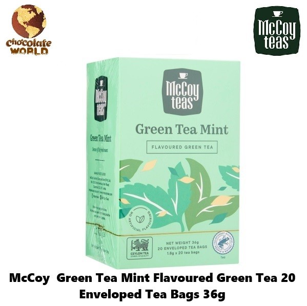 McCoy Teas Mint Flavoured Green Tea Bag 36g | Shopee Malaysia