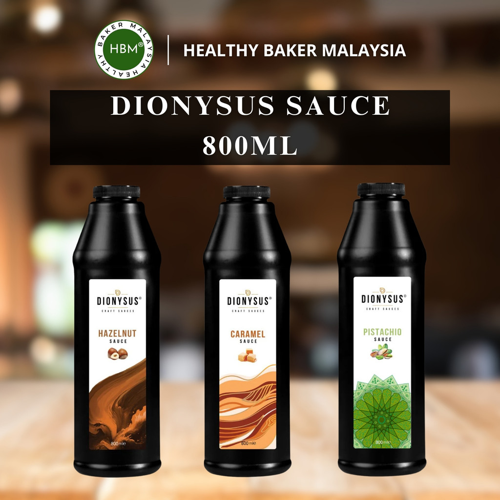 Dionysus Flavoured Syrup 750ML | Sauce 800ML / Sirap | Sos (Caramel ...