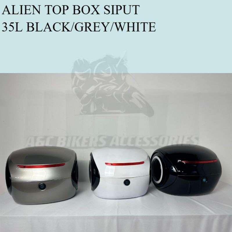 Alien Top Box Siput 35L with universal bracket Motorcycle Y15 RS150 ...
