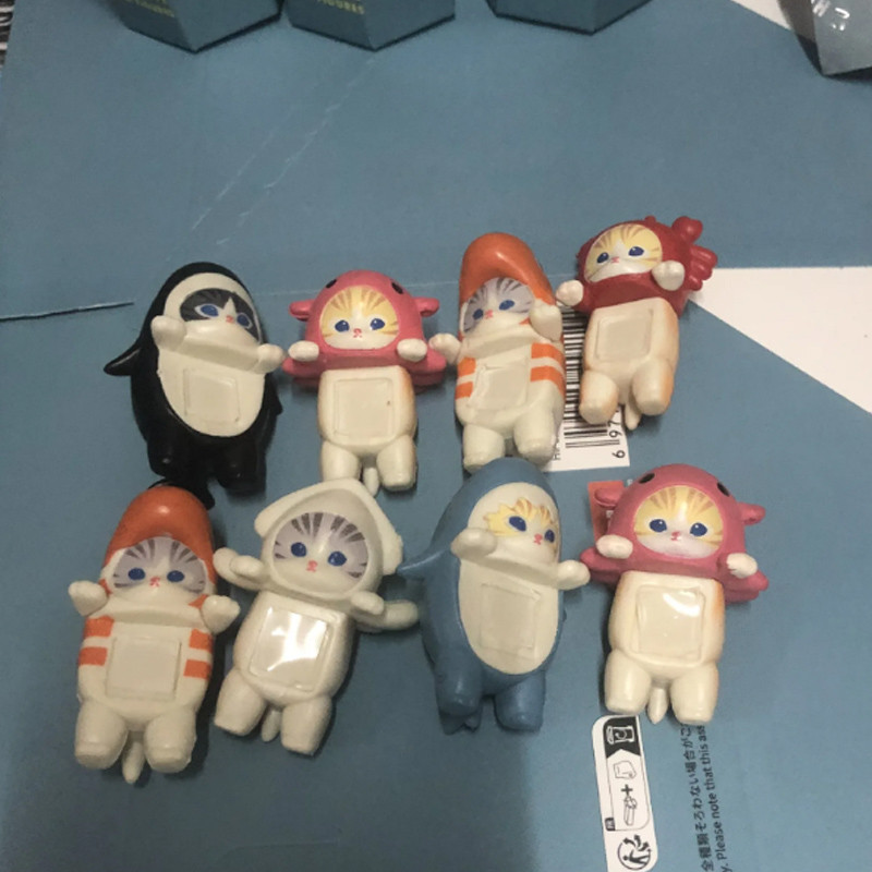 12PCS New Sonny Angel & Mofusand Blind Box Hippers Mini Figure Shark ...
