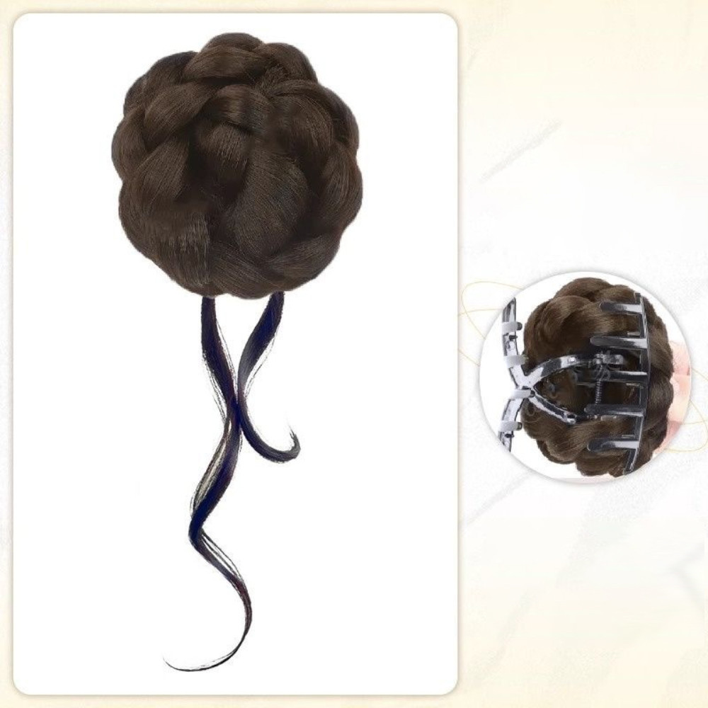 Natural Maruko Head Dragon Beard Wig Clip Women Temperamental Back ...