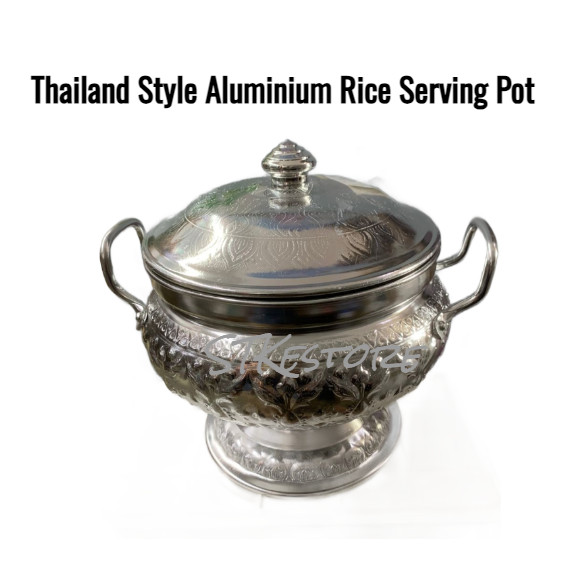 Thailand Aluminium Rice Pot / Bekas Nasi / Food Storage Container ...