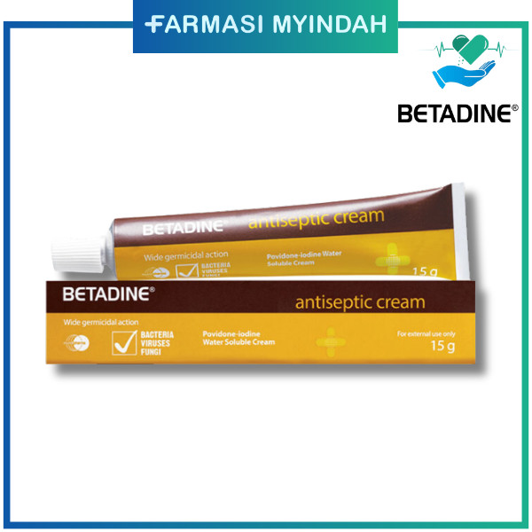 Betadine Antiseptic Cream 15g | Shopee Malaysia