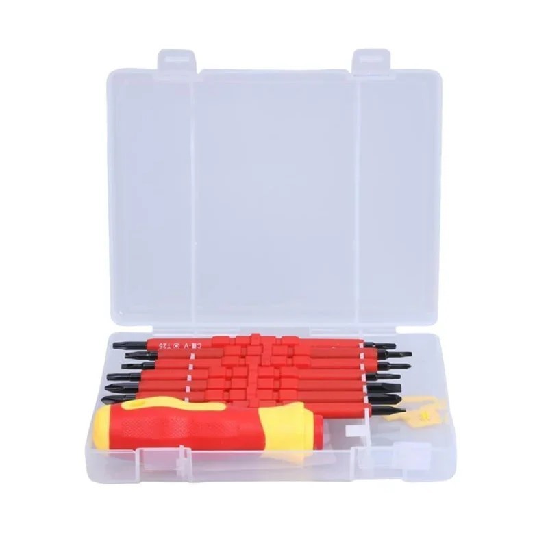 13PCS 1000V Changeable Insulated Screwdriver Set And Magnetic Slotted ...