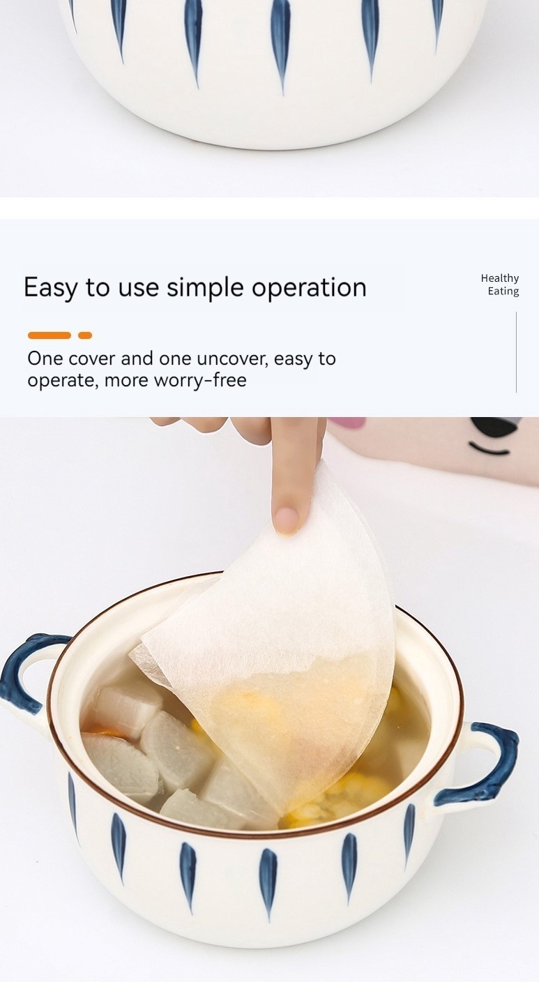 Oil Absorbing Paper Disposable Non-toxic Soup Oil Absorb Fried Food ...