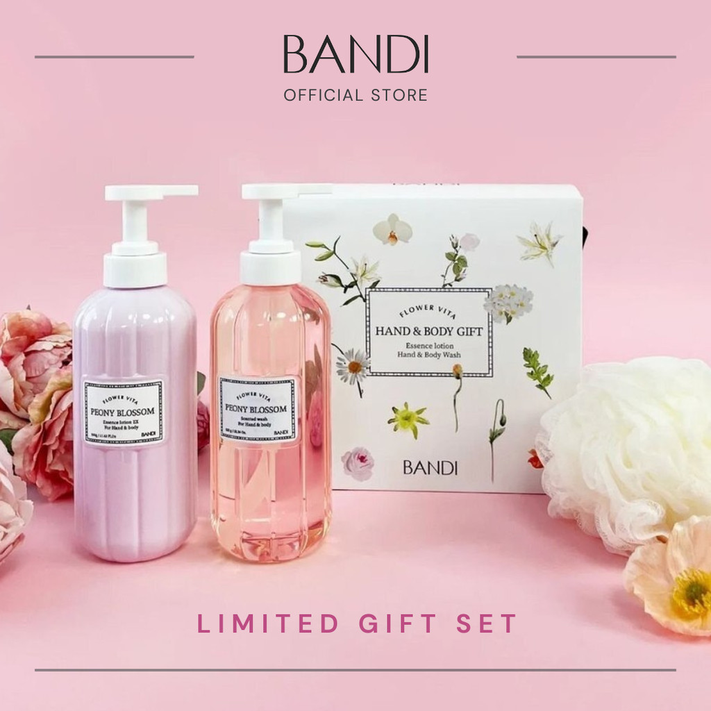 [LIMITED] BANDI Flower Vita Hand & Body Care Gift Set - Peony Blossom ...