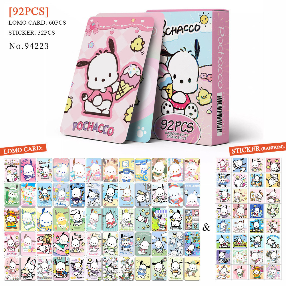 92pcs Sanrio Laser Lomo Card Photo Albums Kuromi Melody Cinnamoroll ...