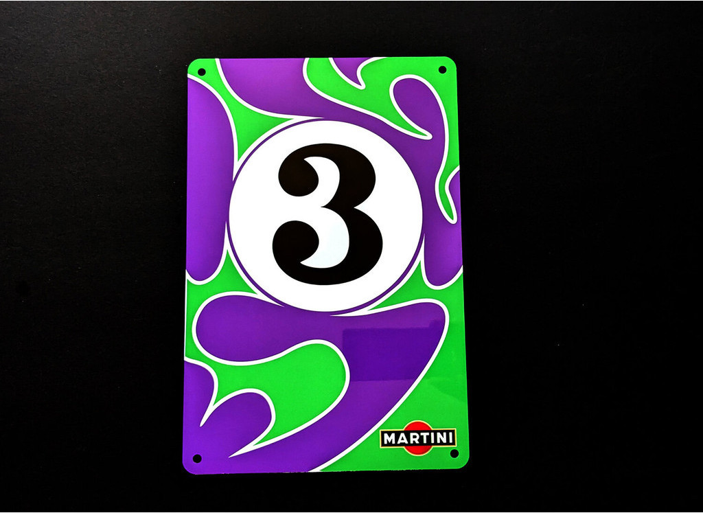 Metal Garage Art Sign Lemans 917 Tribute Martini "Hippie" Livery ...