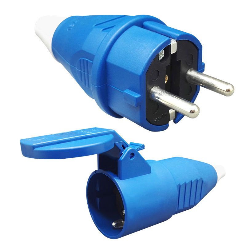 - Ready Straw- European Standard German Standard Plug 16A Two Round ...