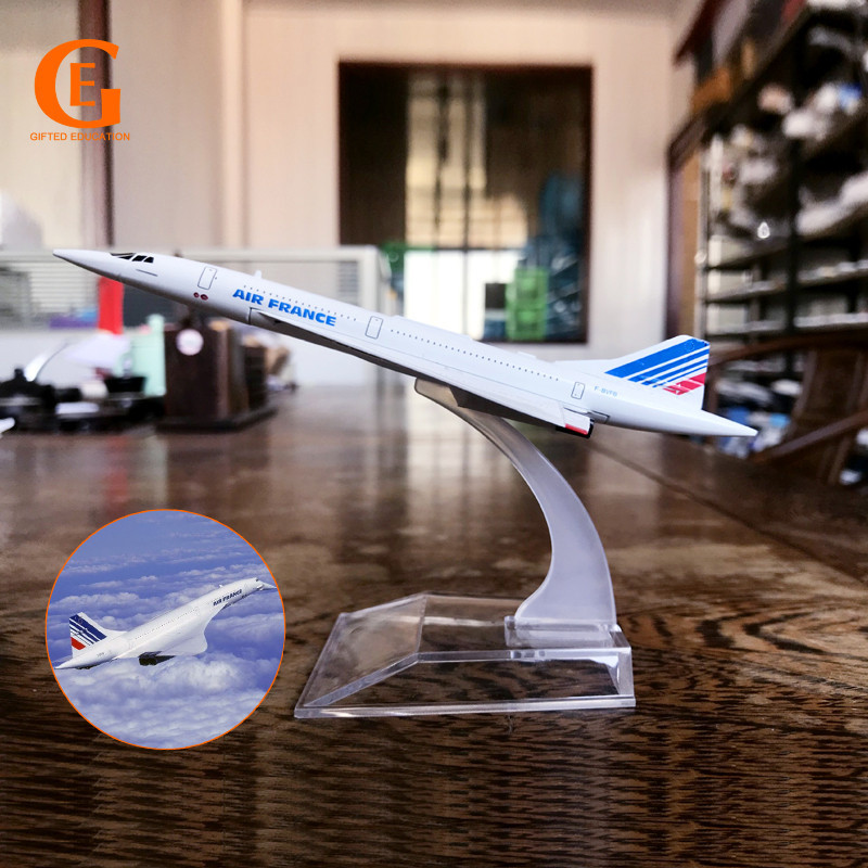 1/400 Air France Concorde Plane Diecast Metal Aircraft Model British ...
