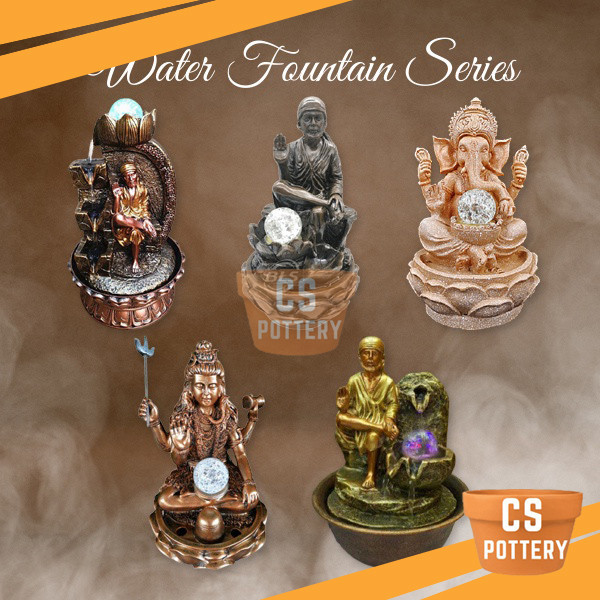 Air Pancut Meja Indian God Ganesha Hiasan Rumah / Water Fountain Decor ...
