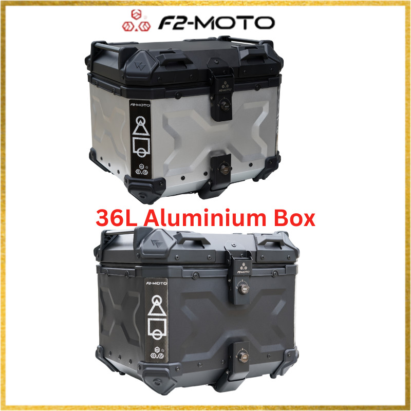 F2-Moto 36L Aluminium Top Box,Motorcycle Box Premium | Shopee Malaysia
