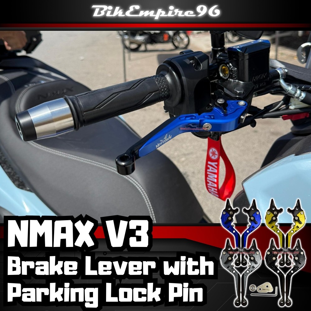 NMAX 155 V3 2025 Brake Lever with Parking Lock Pin Adjustable Foldable ...
