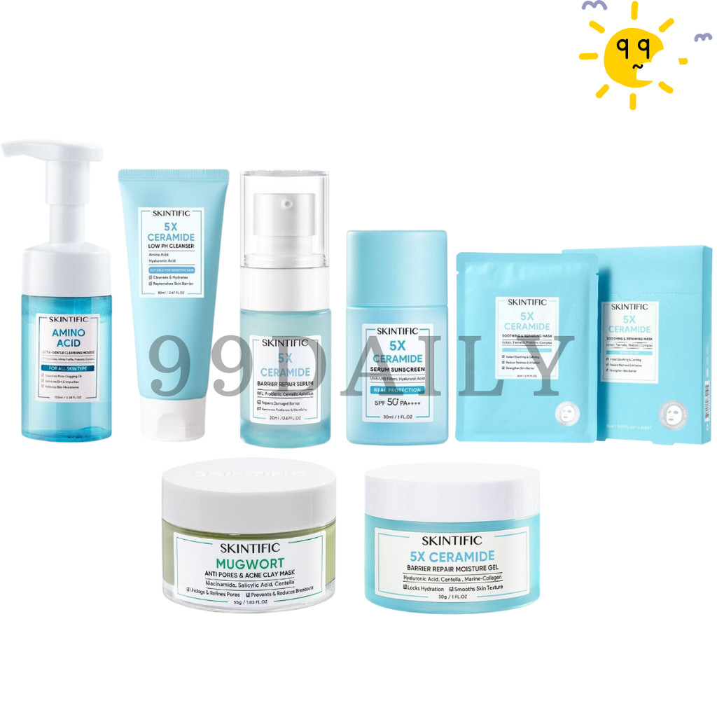 SKINTIFIC Ceramide Mugwort Amino Acid Salicylic Acid Serum Clay Mask ...