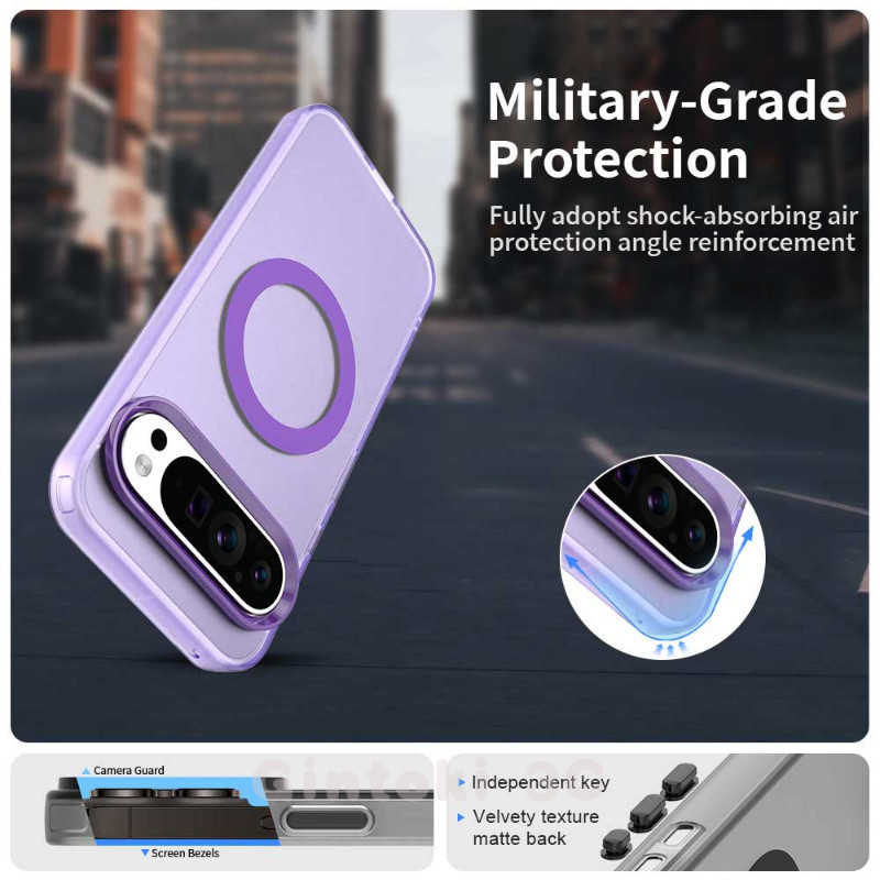 Magnetic Frosted Smooth Phone Case for Google Pixel 8A 8 9 Pro XL 9A 5G ...