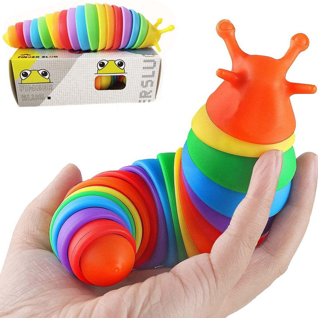 New Fidget Slug Decompression Toy Cute Caterpillar Shape Decompressor ...