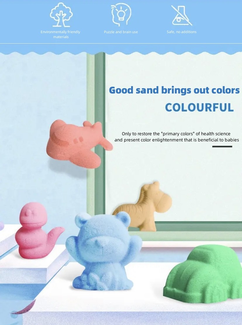 1 kg 39Pcs Sand Sets Dynamic Eco Sand Castle Play Set Slime Tools Play ...