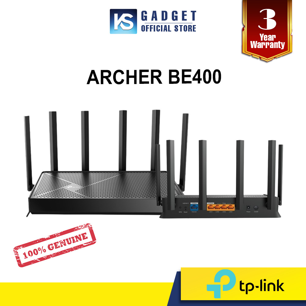 TP-LINK ARCHER BE400 BE6500 Dual-Band Wi-Fi 7 Router | Shopee Malaysia