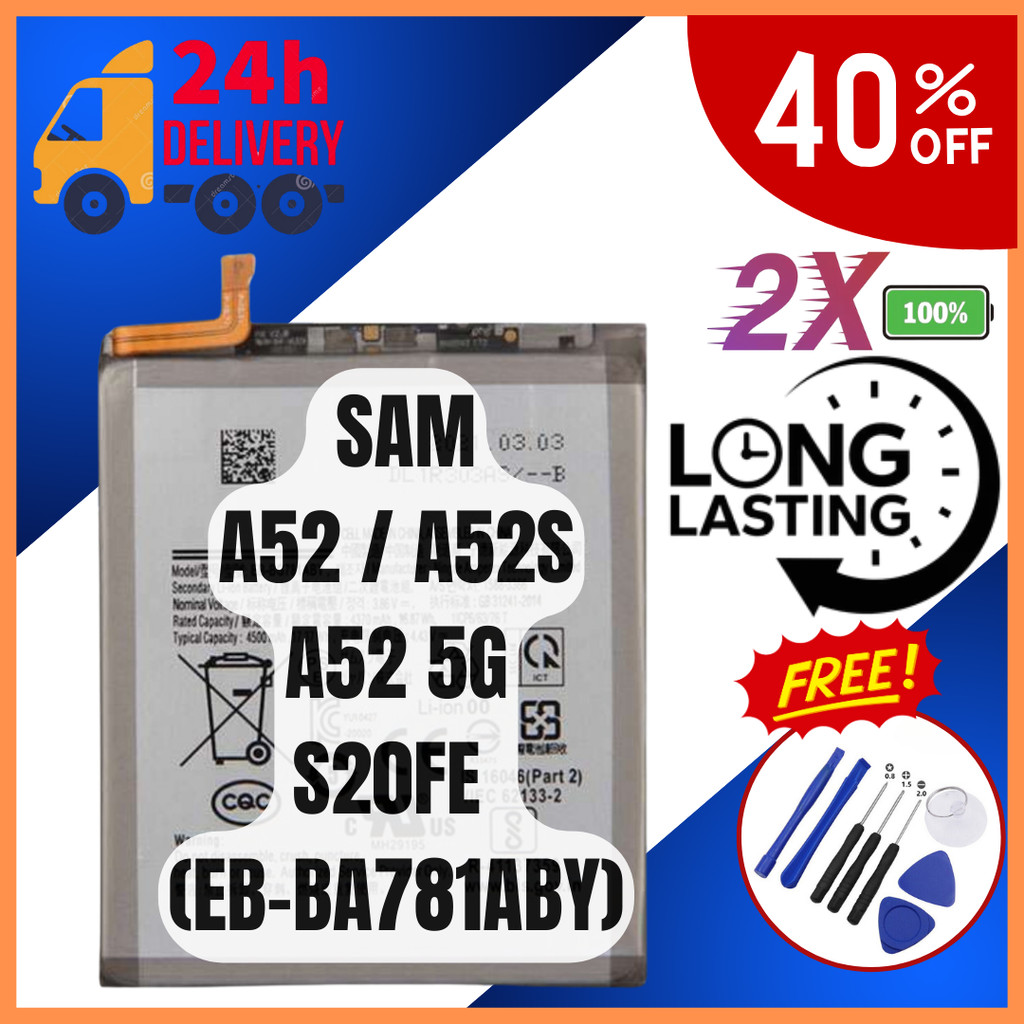Compatible For Galaxy A52 / A52S / A52 5G / S20 FE (EB-BA781ABY ...