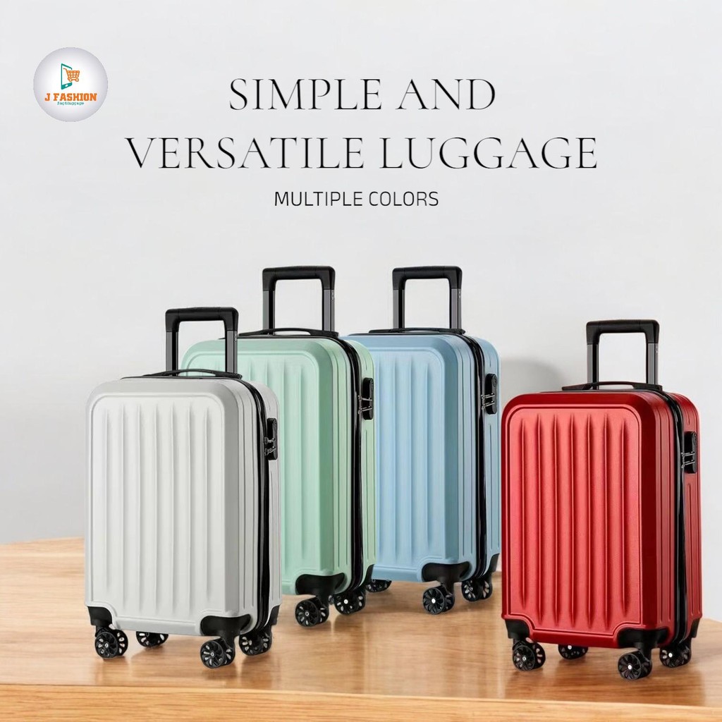Beg bagasi Macaron Simple Design Luggage Travel Bags Suitcase 14"16"20 ...