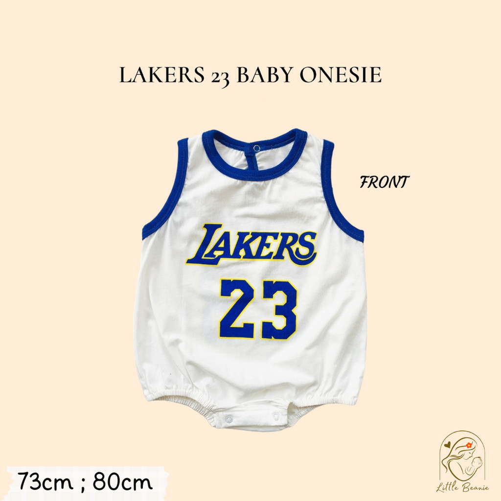 LittleBeanie Lakers 23 Baby Onesie | Shopee Malaysia