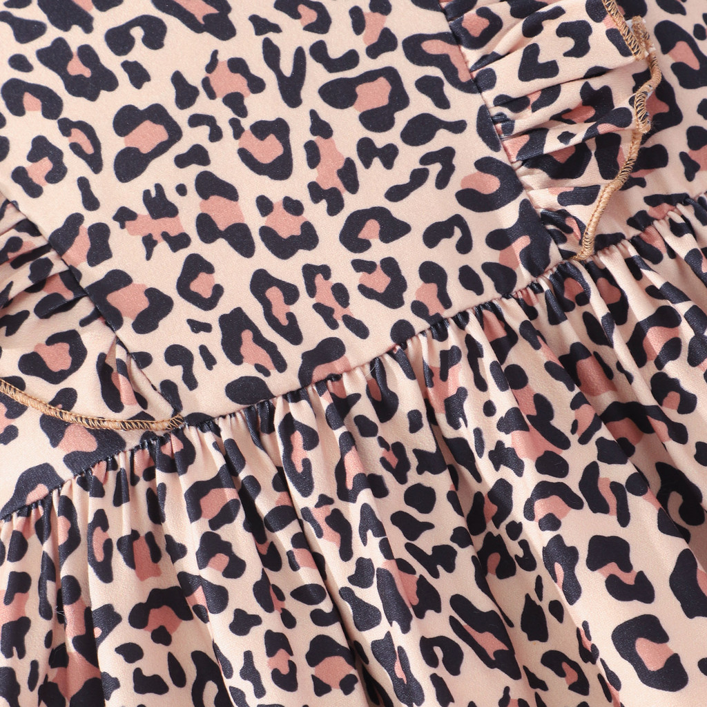 2026 Leopard Dress Kids Girl Clothes Sleeveless 3 4 5 6 7 Years Old ...
