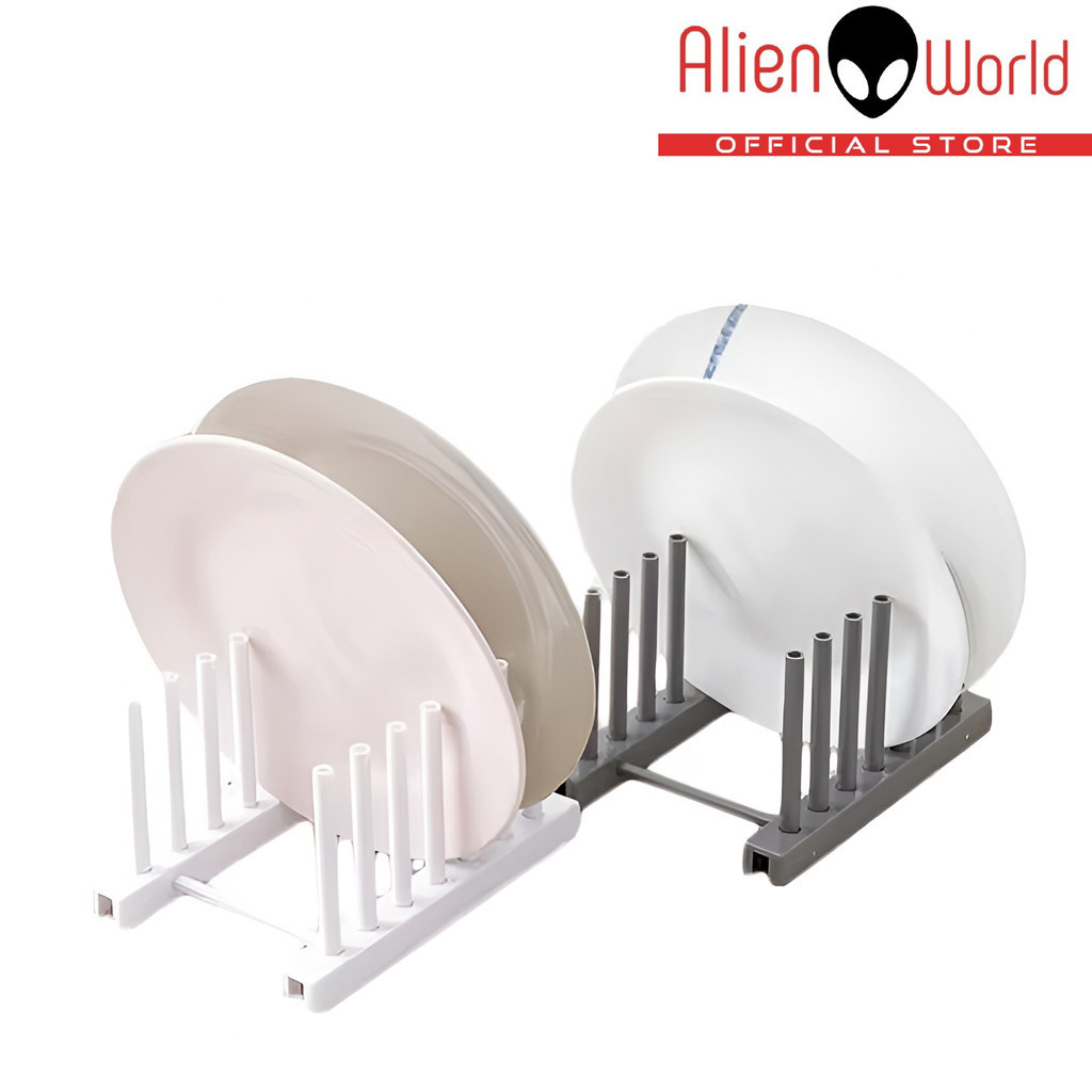 Minimalist Dish Plate Rack Plastic Build Kitchen Organizer | Shopee ...