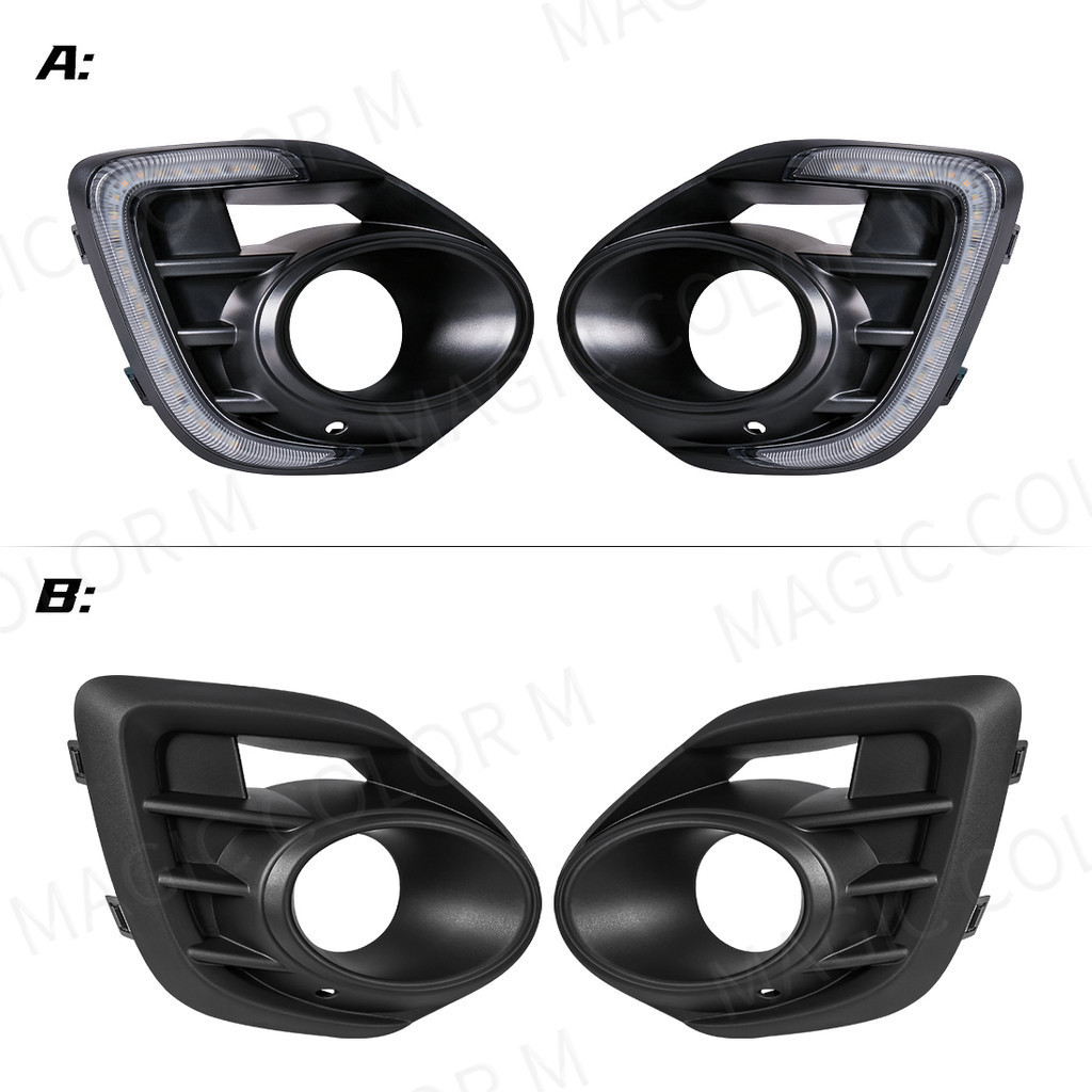 DLAA For Mitsubishi Lancer 2015 2016 2017 Car Fog Lamps Daytime Running ...