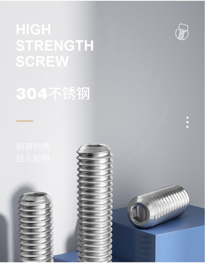 [Quick Shipment-] 304 Stainless Steel Concave Tightening Hexagon Socket ...