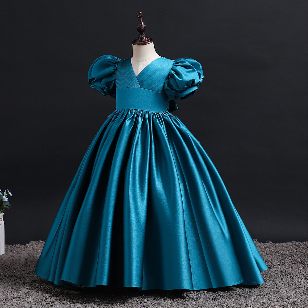1-14Y Formal Dress for Kids Girl 10 Years Old Birthday Tutu Long ...
