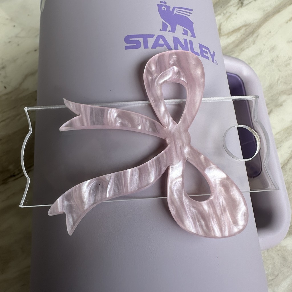 Stanley Tumbler Tag Cup Lid Tag Bow Water Ripple Stanley Tumbler Tag 40 ...