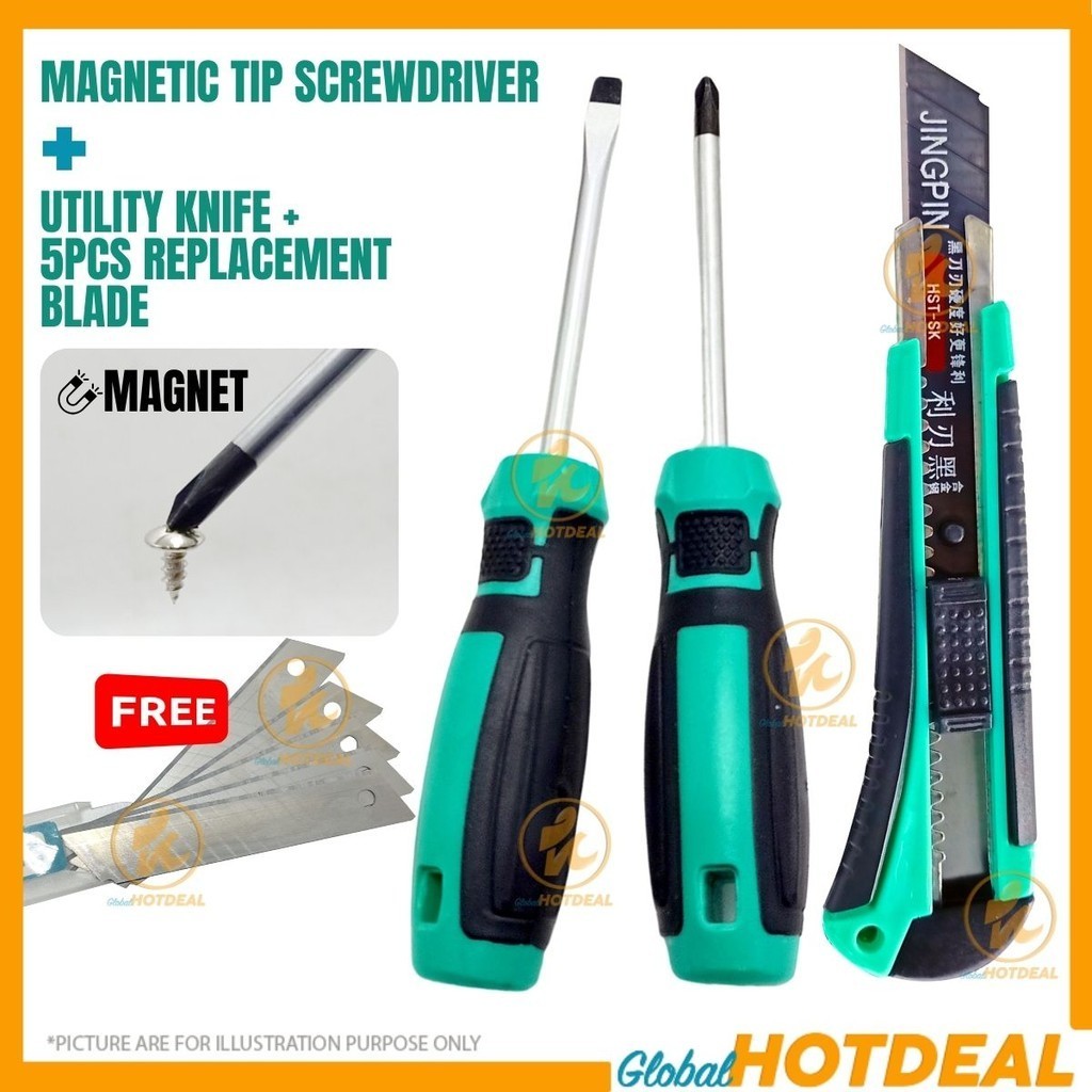 Utility Knife Screwdriver Set Multi-Purpose Custom Cutting Depth ...