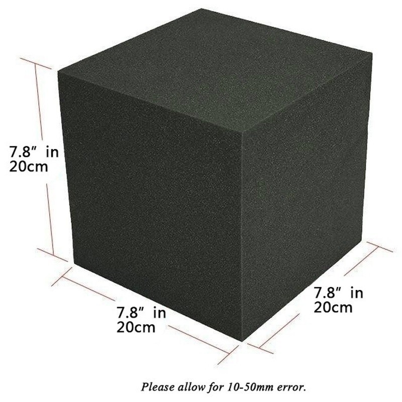 4Pcs/Pack Bass Traps Corner Blocks Cube Acoustic Foam Soundproof Foam ...