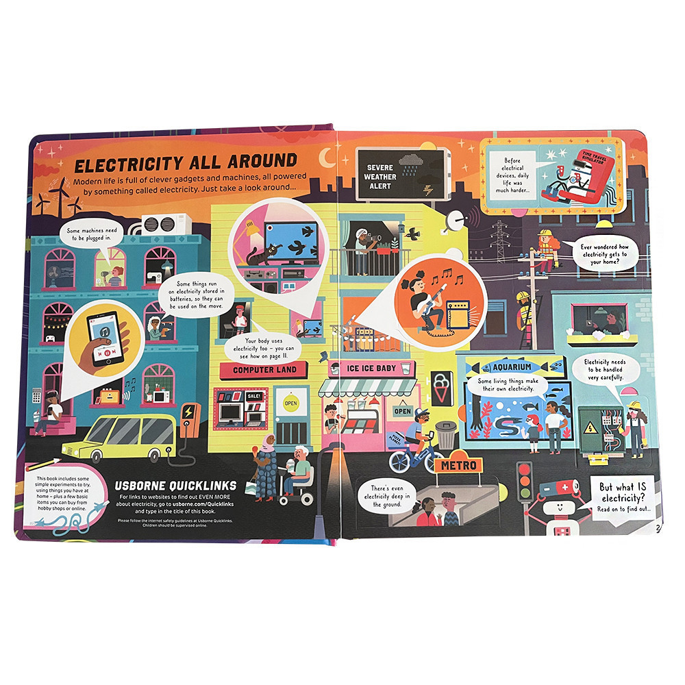 Usborne How It Works ELECTRICITY 3D Flap Picture Book Montessori ...