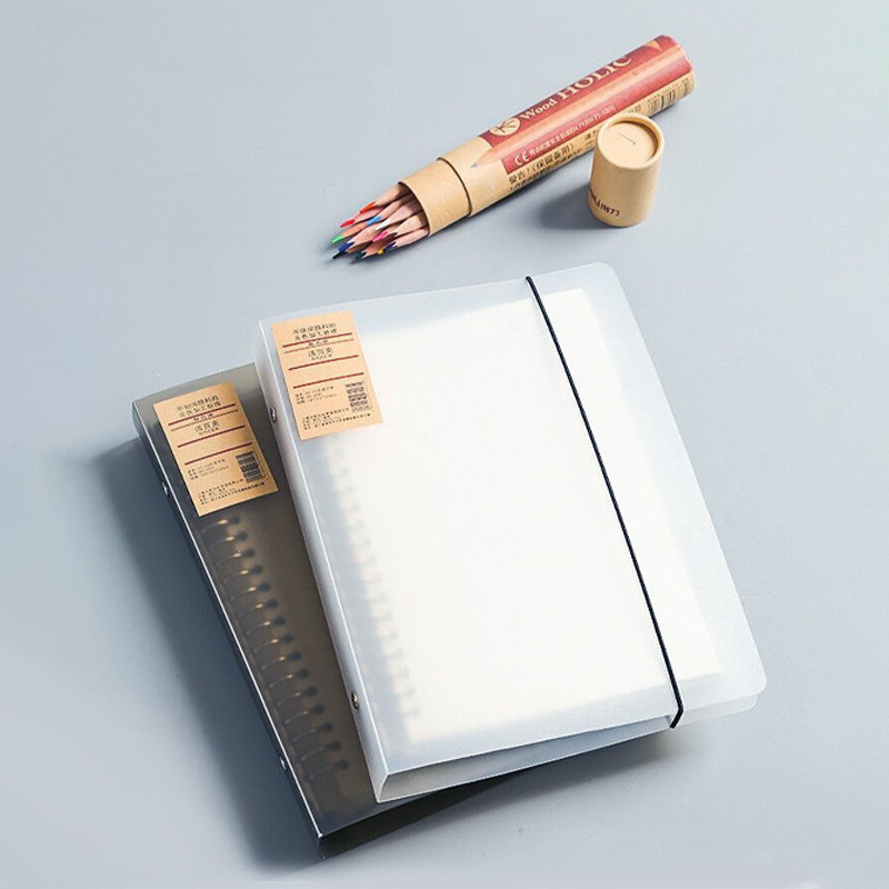 A5 Binder Notebook Spiral A5 Blank Notebook with Clear Hardcover 60 ...